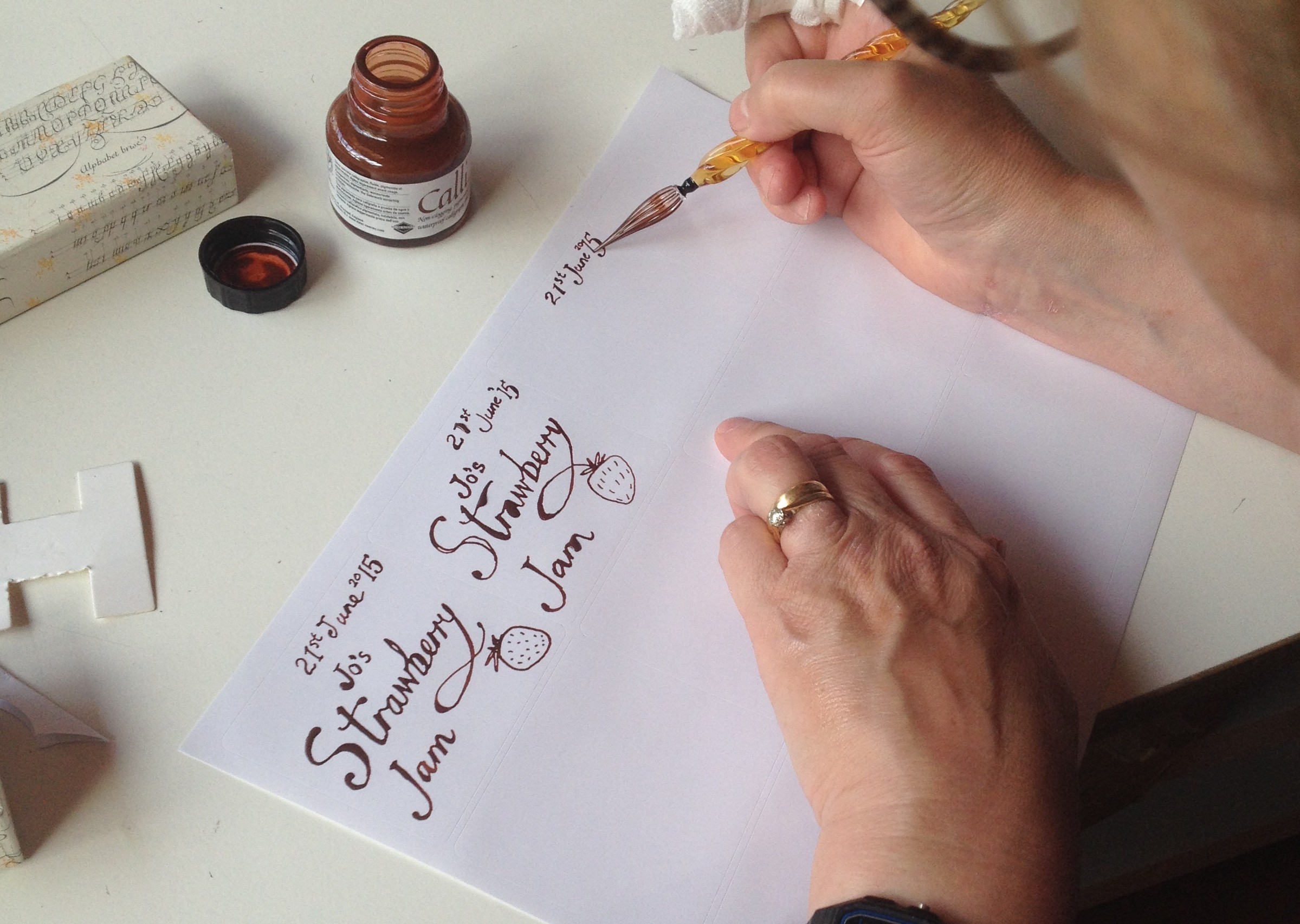 Handwritten labels for Homemade Jam | Jo Menhinick Design Ltd.